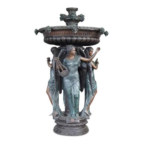 Horse Fountain - Large Outdoor Stone Water Feature