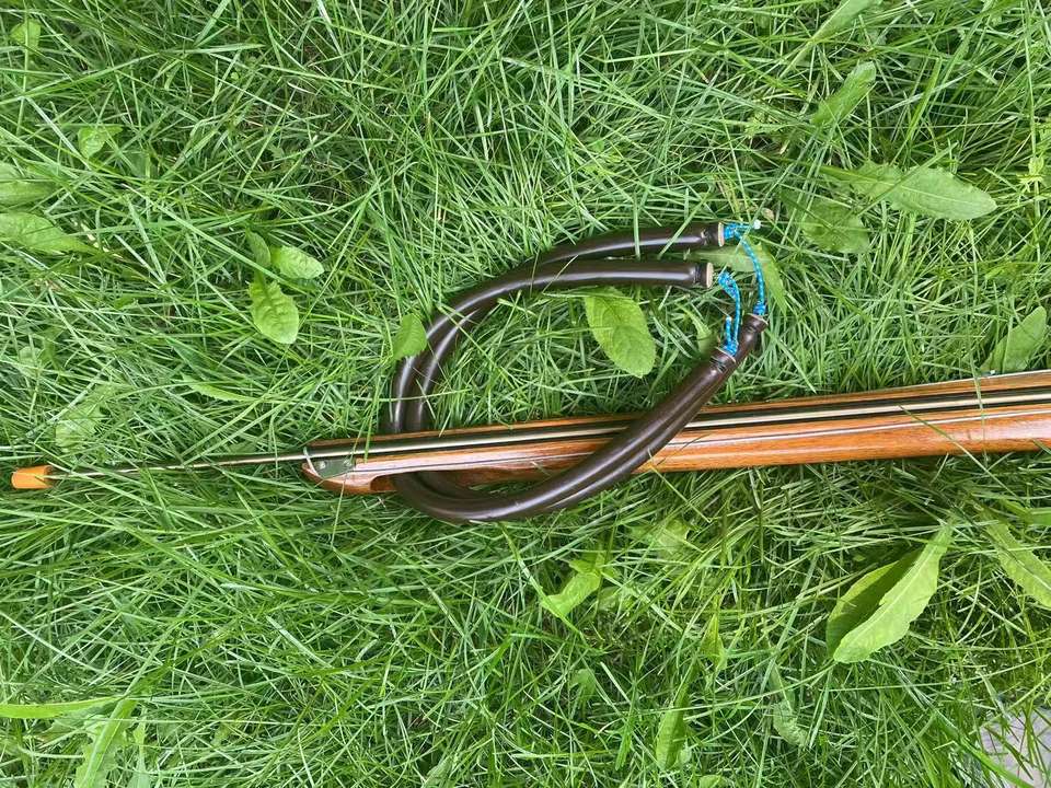 Teak Wood 110cm Spear Fishing Gun - Portable Speargun for Spearfishing ...