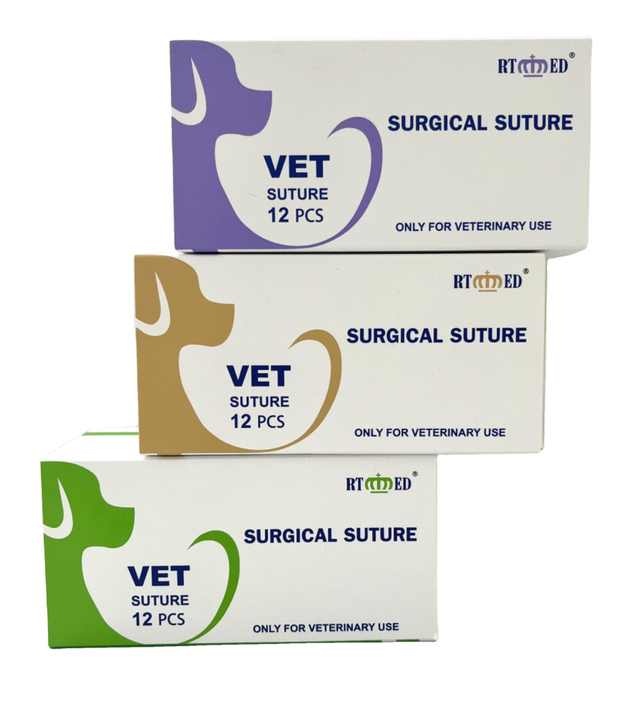 Veterinary Suture Surgical Sutures Chromic Catgut PGA Polyglactin PDO ...