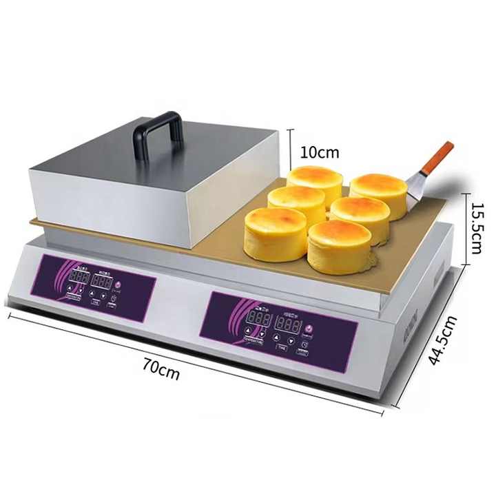Double Plates 110v 220v Pancake Souffle Machine Maker Japanese Cheese ...