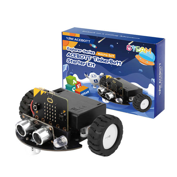 ACEBOTT Stem Education Microbit Robot Car Set Smart DIY Coding With ...