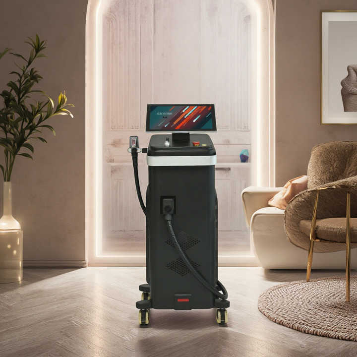 4 Wavelengths Diode Laser High Power AI Skin Analysis System Remote Control System Ice Hair ...