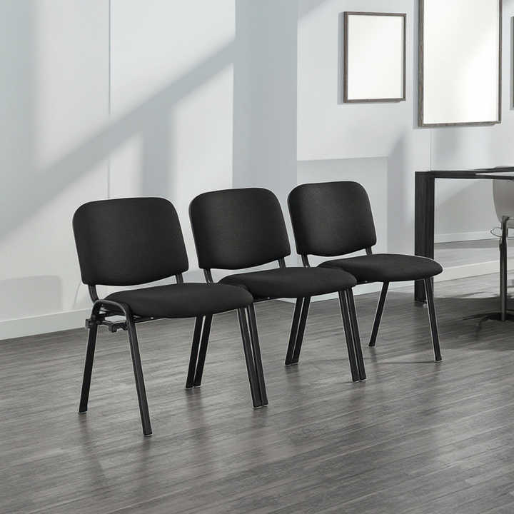 Modern Armless Stackable Office Visitor Chair - Durable & Stylish