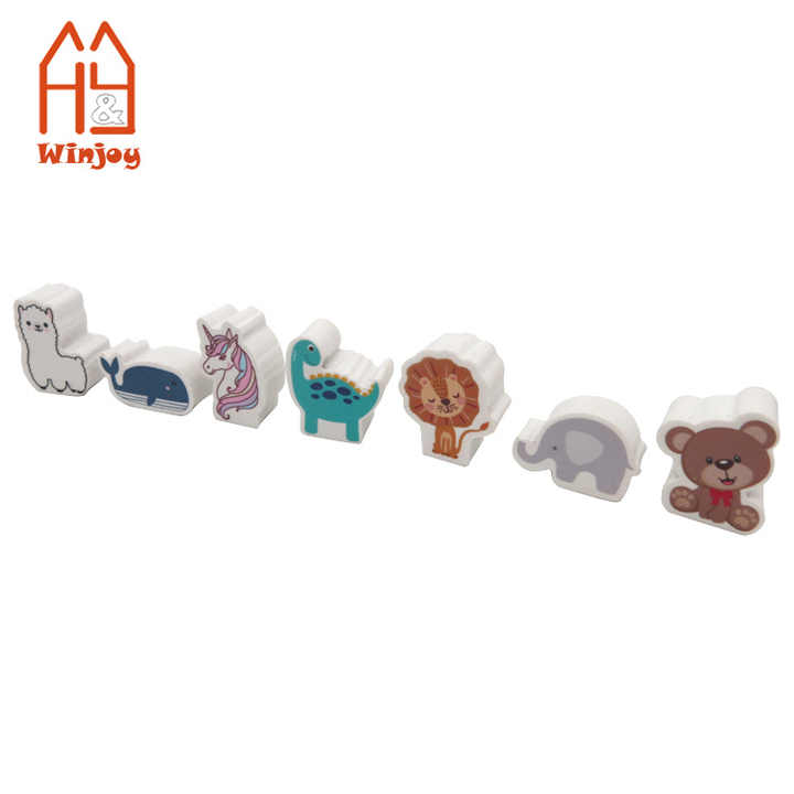 Custom 2D Cute Lovely Eraser Rubber Pencil Erasers Top With Hole ...