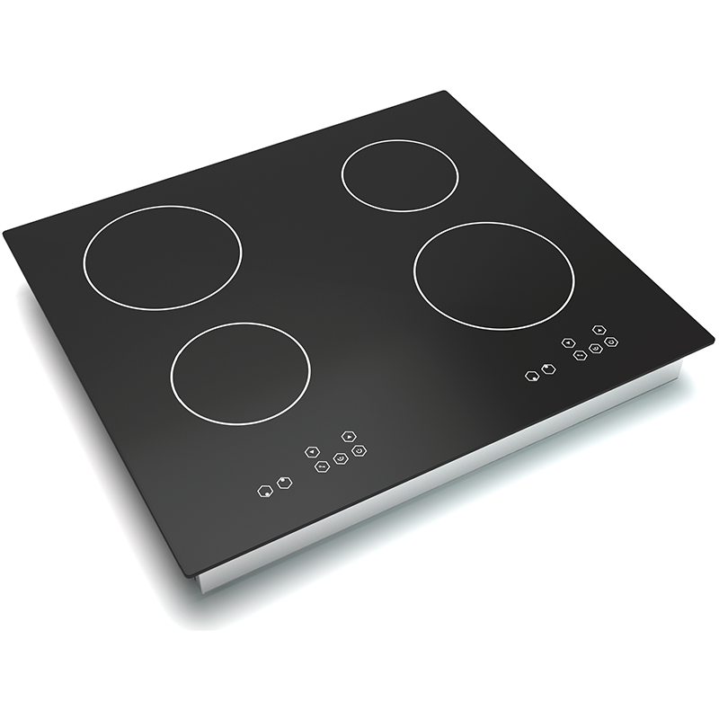 4 Burner Electric Induction Cooktop with Stainless Steel Housing ...