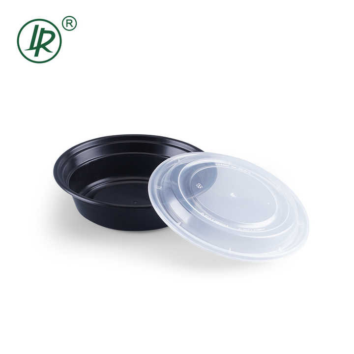 16oz 470ml Disposable Plastic Food Container White Round Design for ...