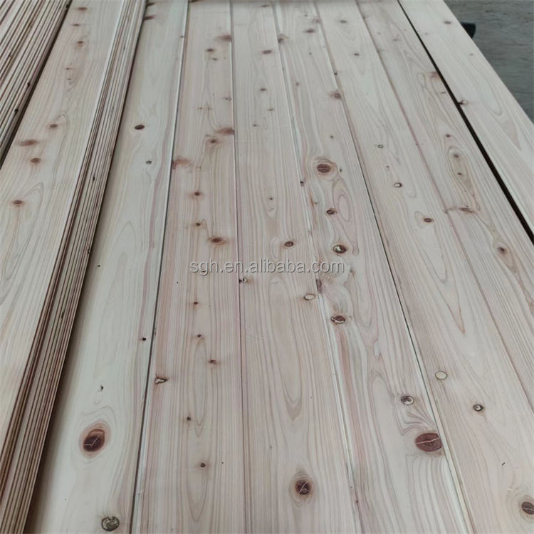 E0 Grade Cypress Wall Panels - Japanese Hinoki Material