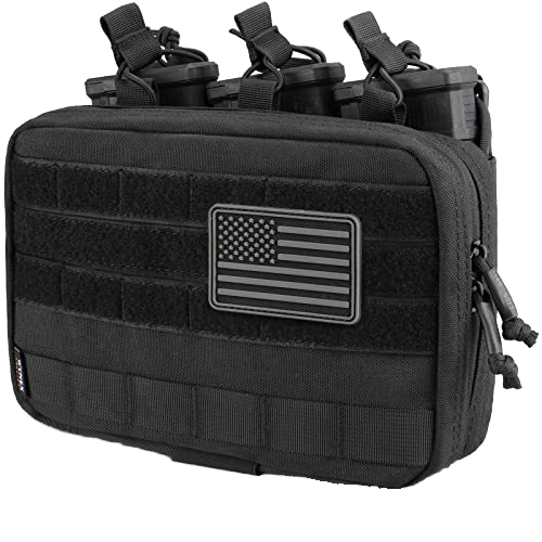Tactical Large Admin Pouch of Double Layer Design, Molle EDC EMT ...