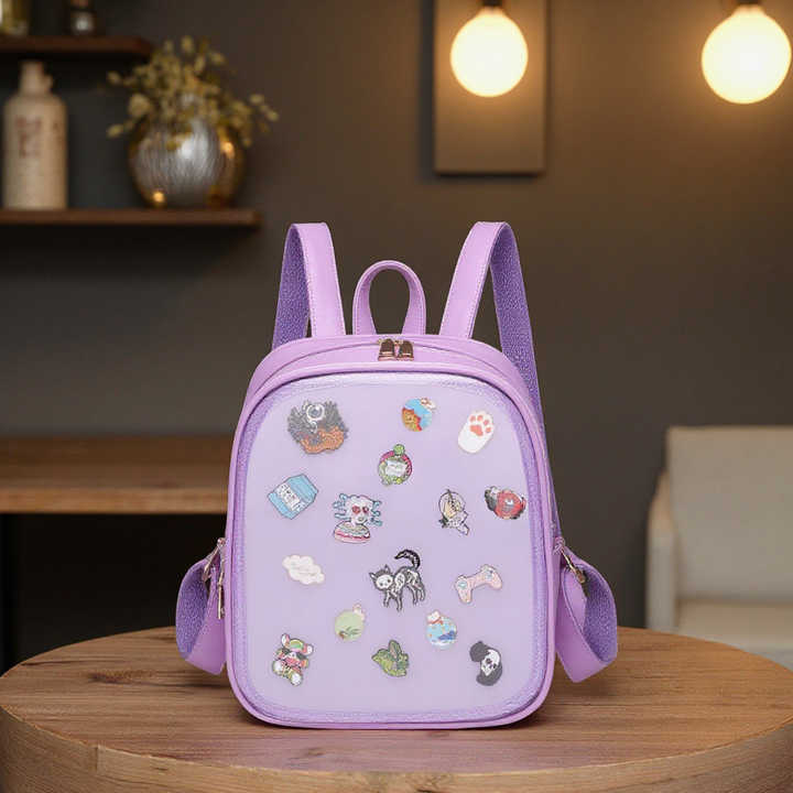 OEM Wholesale Custom Design Fashion Pu Leather clear Transparent Window ...