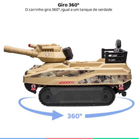 DLS Kids Ride on Car Tank Toy - 12v 24V Battery RC Operated