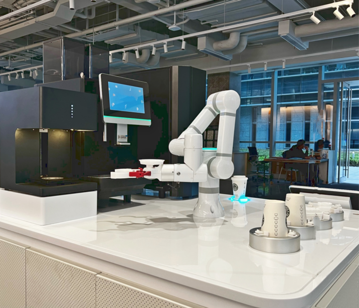 Unmanned Automatic Coffee Robot Arm Cobot Coffe Robot Machine Robotic ...