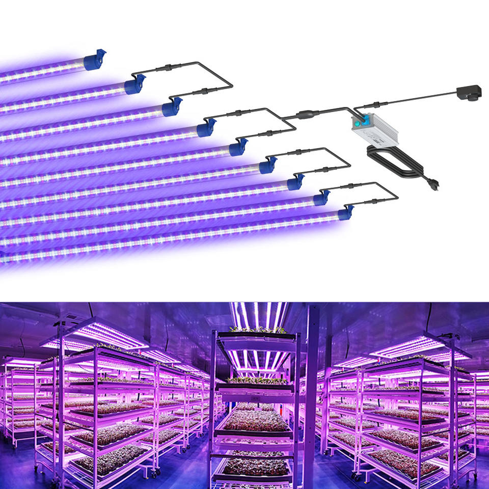 Tube Led Grow Light Dimmable 1.2M 20W X 9pcs 200W for Tomato Strawberry ...