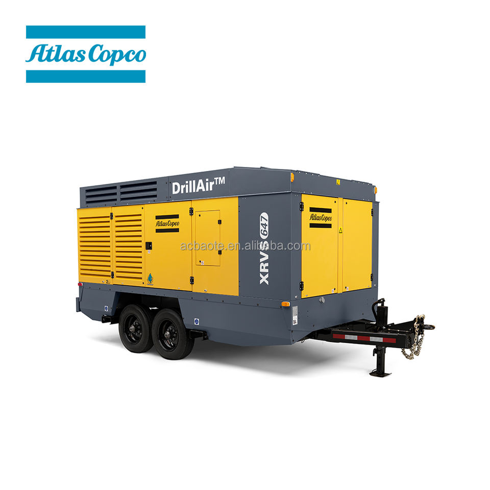 Atlas Copco Y1300 High-pressure diesel air Compressor 15-35 BAR 1309 ...