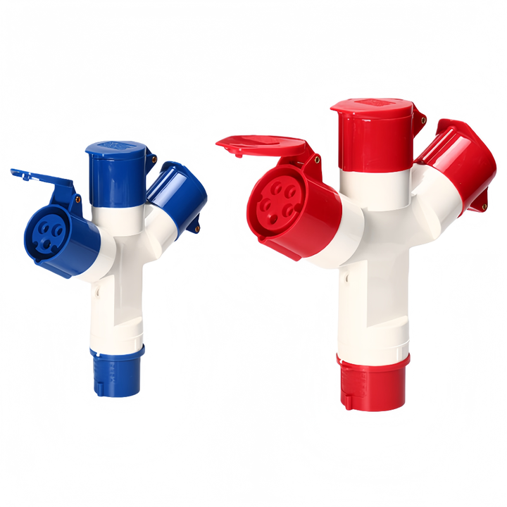 Industrial Waterproof 16A/32A Two-Way Aviation Plug IP44 Level Three ...