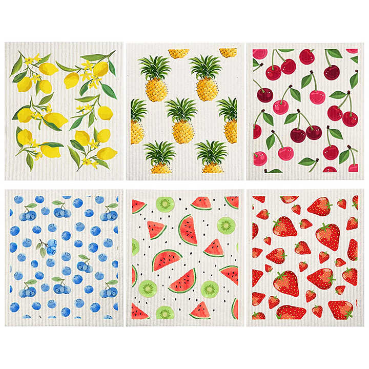 Custom Design Eco-Friendly Reusable Cellulose Dishcloths