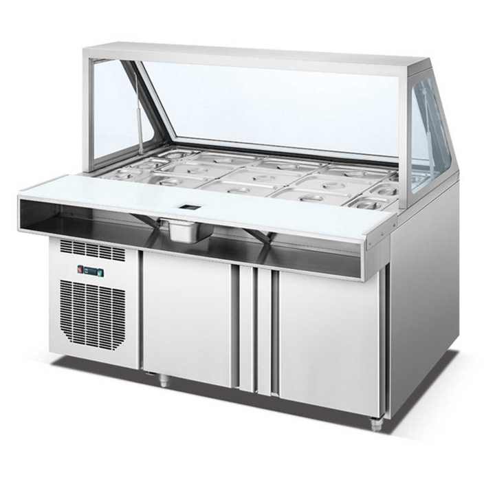 Refrigerated Subway Sandwich Prep Table - 400 L Capacity