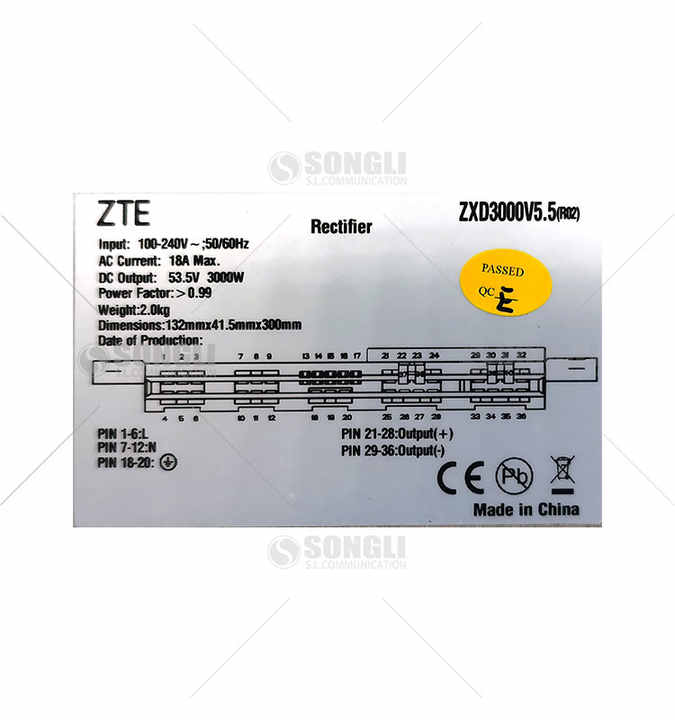 Zte Rectifier Zxd3000 V5.5 - 48v 50a Telecom Power Module