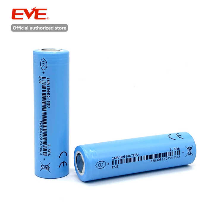 OEM EVE 18650 35V Lithium Battery 3500mAh 3.65V Lifepo4 Rechargeable ...