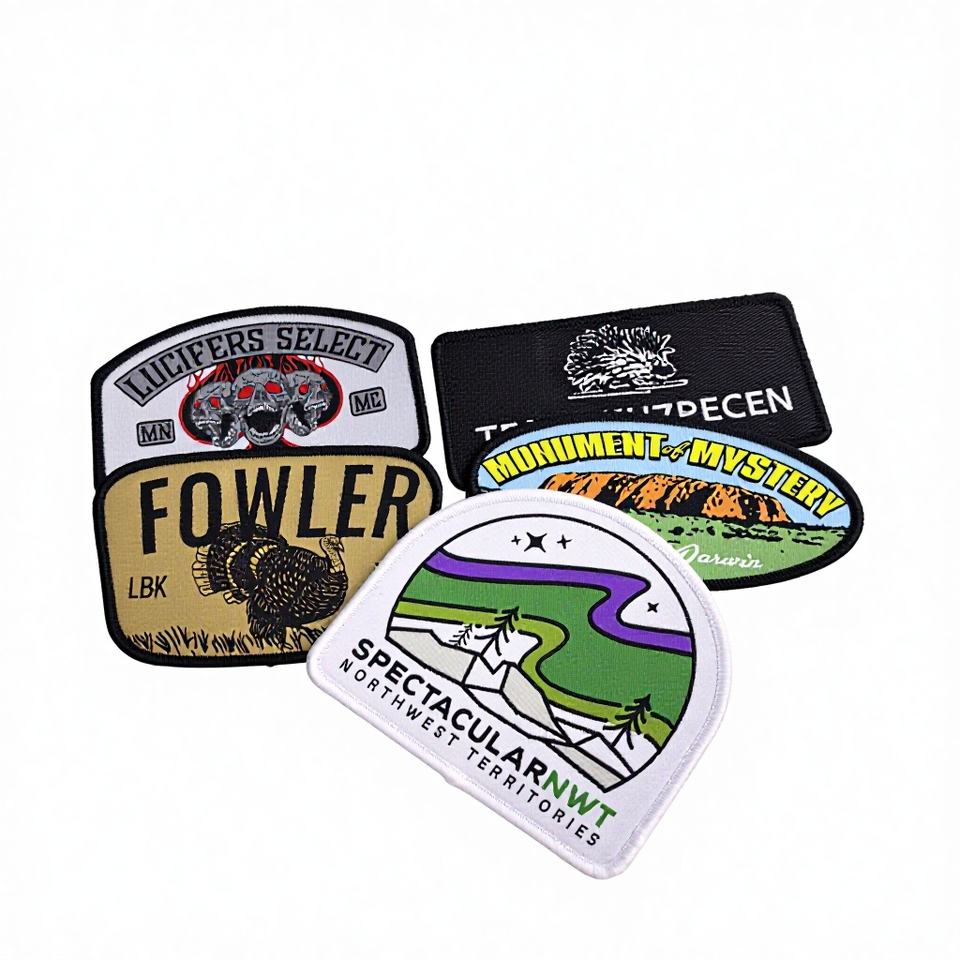 Wholesale Custom Fabric Sew-On Embroidered Patches for Clothing and ...