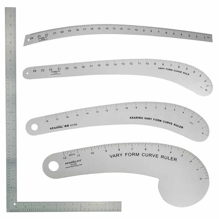 Kearing Premium Quality Aluminum Curve Ruler for Styling Design