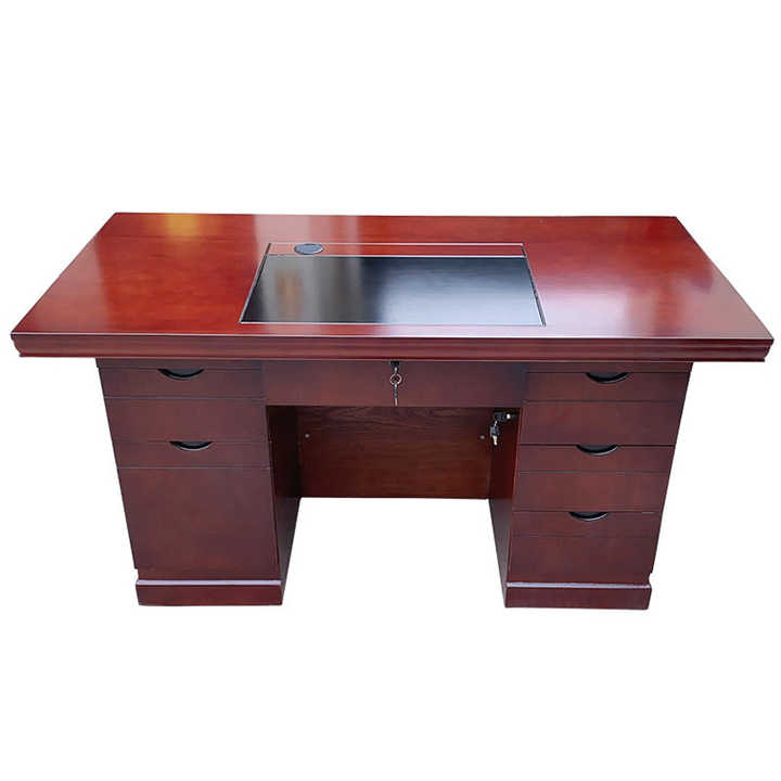 Chinese-style Durable Office Computer Desk Supervisor Office Double ...