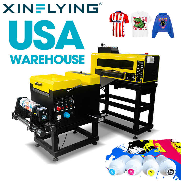 USA Warehouse DTF L1800 Printer A1 A2 A3 XP600 Printhead DTF Printer with Powder Shaker ...