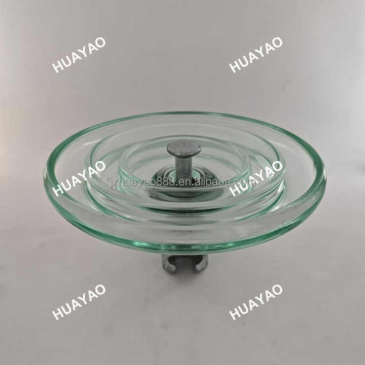 70KN Glass Disc Insulator 33kv High Voltage U70 Disc Toughed Glass ...