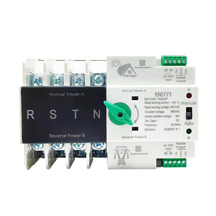 Pc Class Solar to Grid Photovoltaic Automatic Transfer Switch PV 4 Pole ...