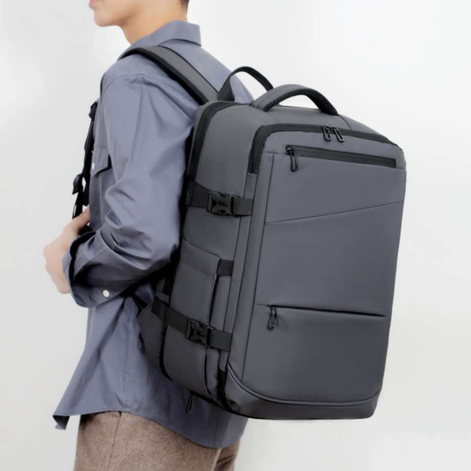 Custom Logo Expandable Oxford Laptop Backpack - Large Capacity & Waterproof