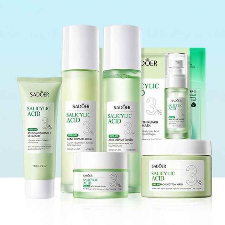 OEM SADOER Salicylic Acid Lotion & Serum Oil Control Dark Spot Corrector Daily Face Treatment ...