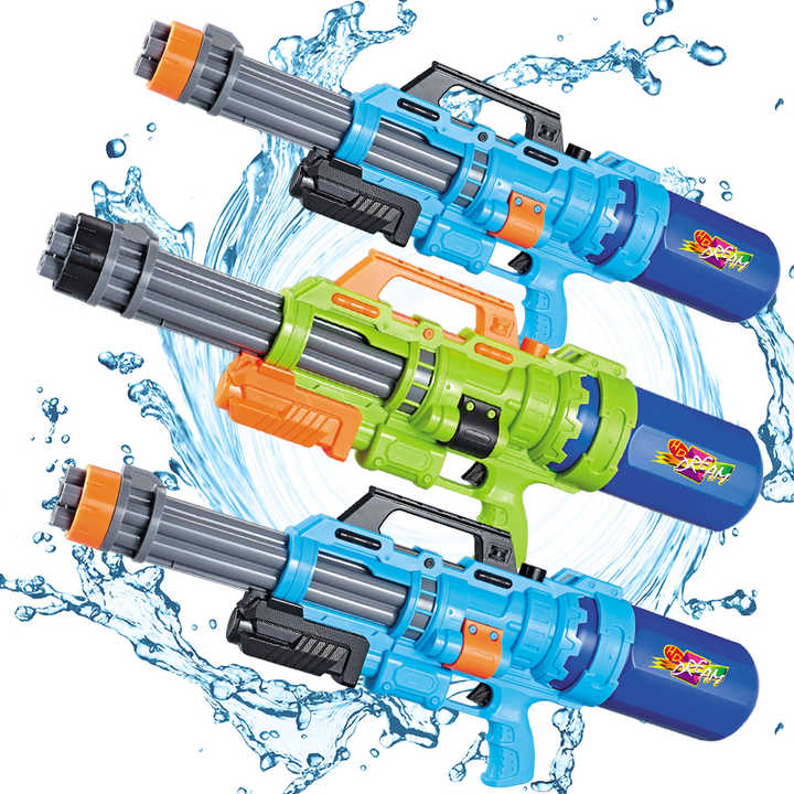 Hot Popular Plastic Water Shooting Pistol Gun Outdoor Game Gatling High ...