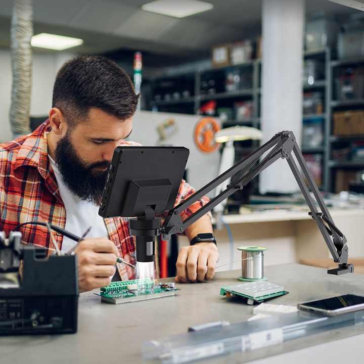 Digital Microscope Metal Bracket - Stable & Versatile Support
