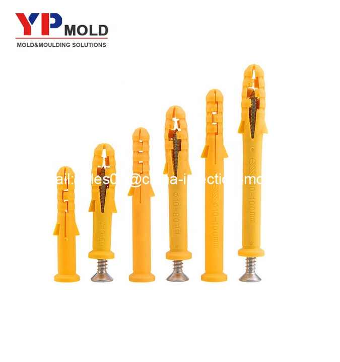 Plastic Injection Custom Expansion Nylon Wall Plug Plastic Anchor Mold ...