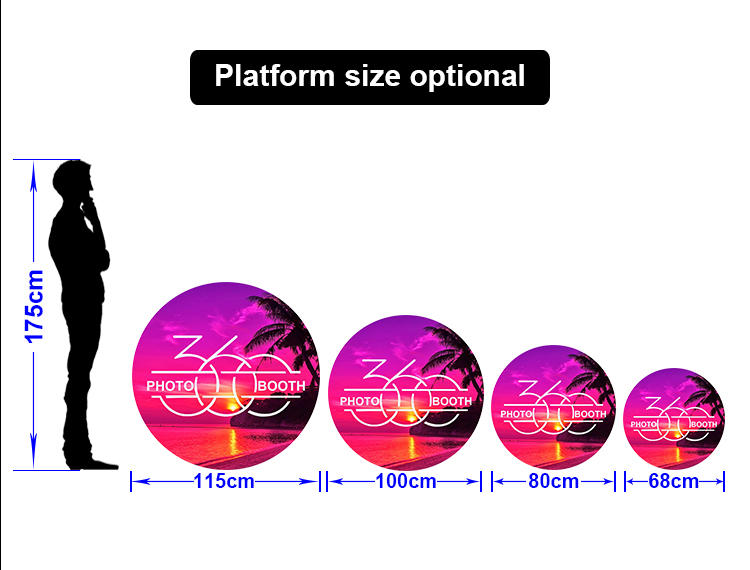 2022 Hot Sale New Portable Selfie 360 Degree Rotation Platform Business Photo Booth Camera ...