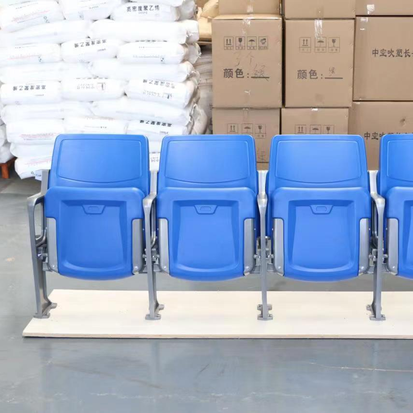 Factory Sales Folding Grandstand Seat Soft Fabric Bleachers Seat Plastic Chairs VIP Stadium Seat for Sale