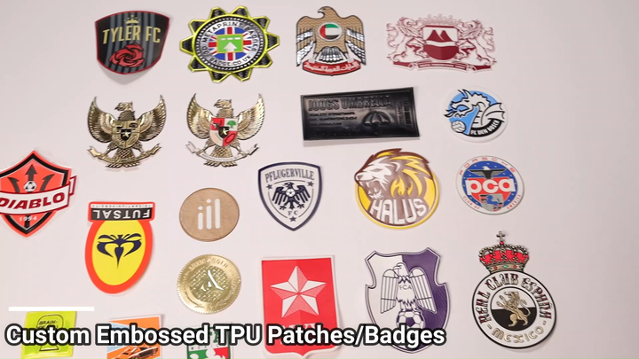 Supplier Custom Brand Logo High Frequency 3d Embossed Sport Tpu Heat ...