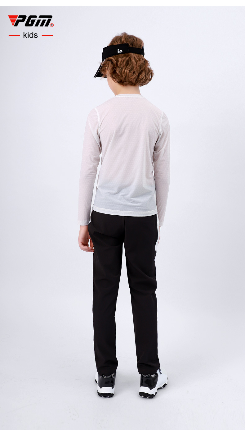 PGM YF408 boys tee-shirts long sleeve dressed shirts for kids-企业官网
