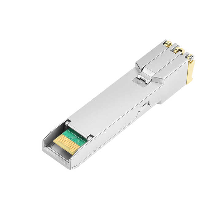 1000BASE T Copper SFP to RJ 45 Transceiver Module 100m Gigabit Ethernet ...