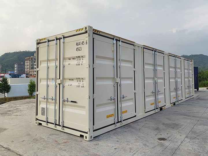 40ft High Cube Open Side Container - 4 Doors CSC Certified