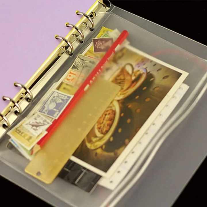 Custom A5 Six-Hole Book Cover PVC File Pockets Loose Leaf Notepad Diary ...