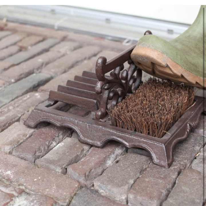 Heavy Duty Cast Iron Mud Scraper Shoe Cleaner Boot Scraper for Garden ...
