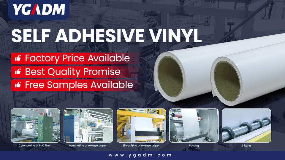Glossy White PVC Vinyl Sticker - Eco Solvent Inkjet Roll