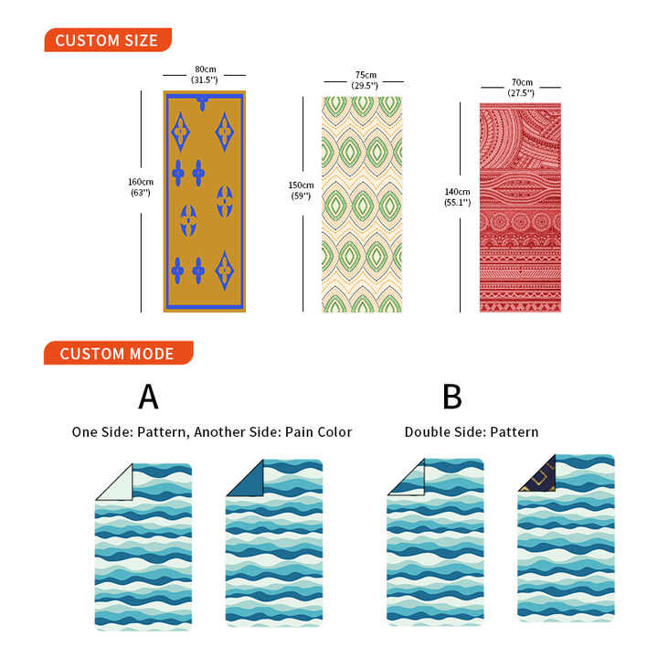 100% Recycled Blue Microfiber Quick Dry Fabric Sand Cloud Large Turkish Made Cotton Beach Towels ...