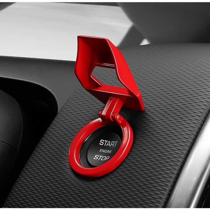Universal PVC Interior Vehicle Ignition Switch Key Push Button ...
