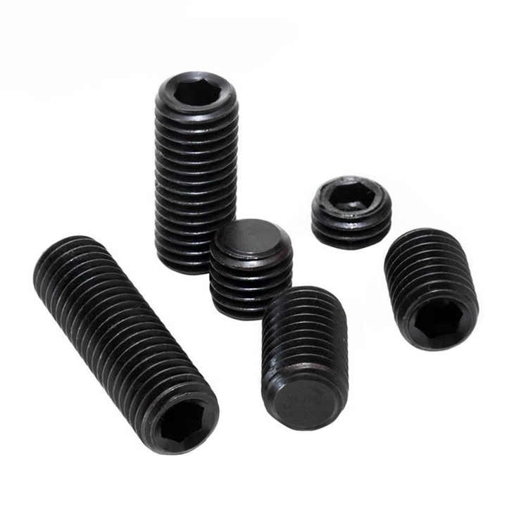 Grade12.9 Hexagon Socket Set Screws with Flat Point DIN 913 Black Finish Carbon Steel| Alibaba.com