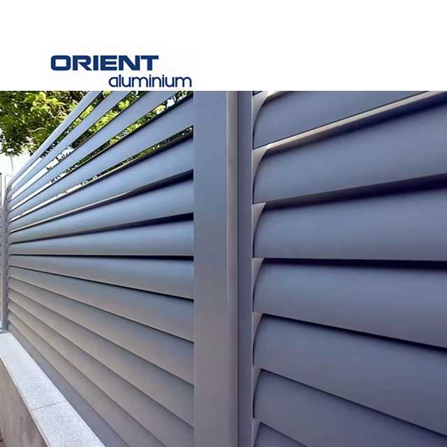 Aluminium Louver Fence Ventilated Louver Panels Gate Waterproof Wooden ...