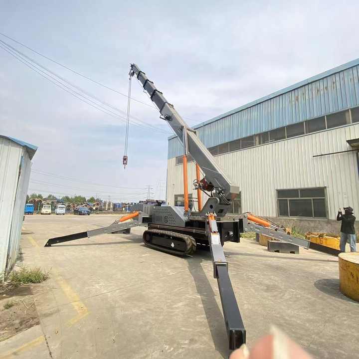 Spider Crane 12 Ton Hydraulic Arm Electric Mobile Remote Control Small ...