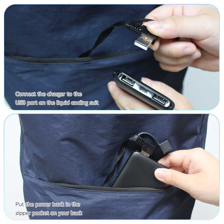 Water Cooling Circulation Vest Refrigeration Fan Air Conditioner Vest ...