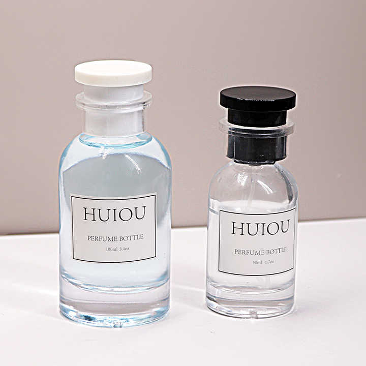 Luxury 30ml50ml100ml Empty Perfume Bottle with Black Lid| Alibaba.com