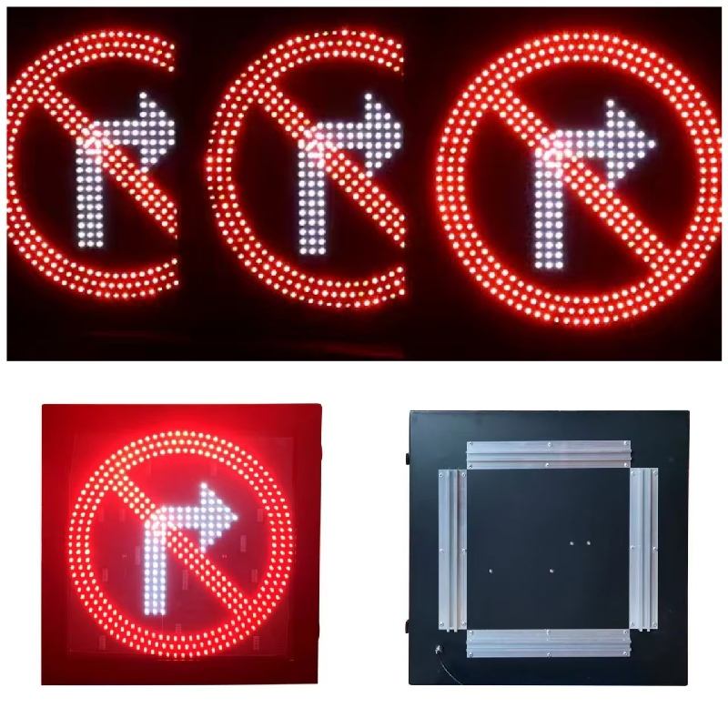 New Design Stop No Right Turn AC Powered High Intensity Prismatic LED ...